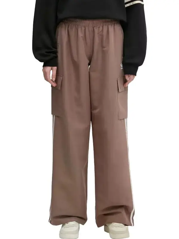 Adidas 3-stripe Logo Track Pants - Brown