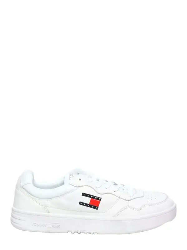 Tommy Hilfiger Logo-detail Lace-up Trainers - White