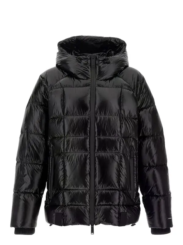 Dsquared2 Quilted Hooded Down Jacket - Black
