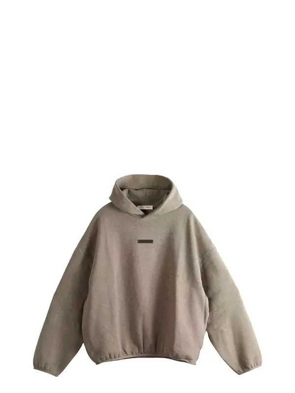 Fear Of God Logo-patch Hoodie - Brown
