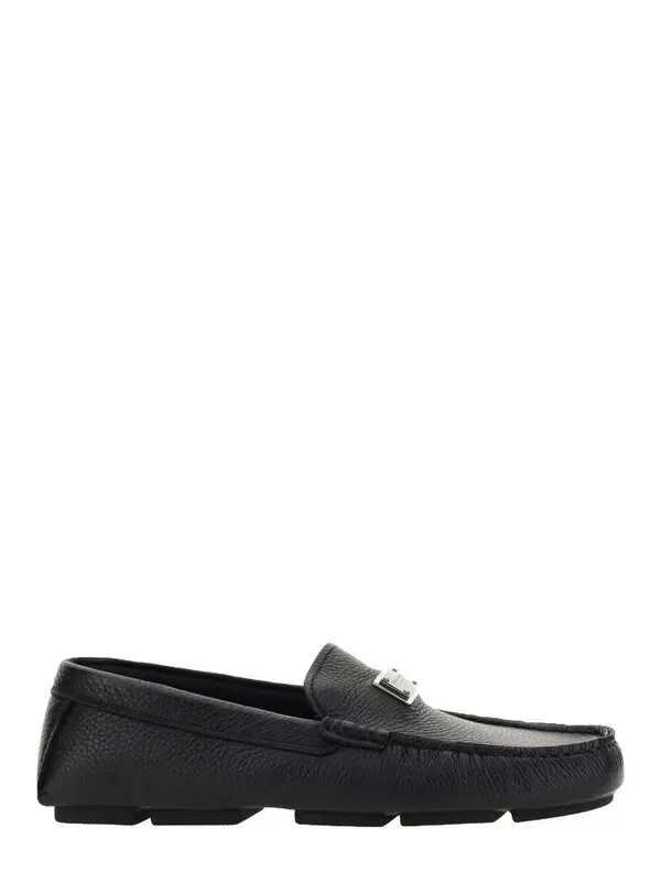 Dolce & Gabbana Leather Loafers - Black