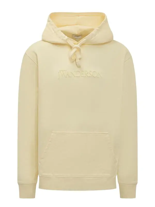 JW Anderson Embroidered Logo Hoodie - Yellow