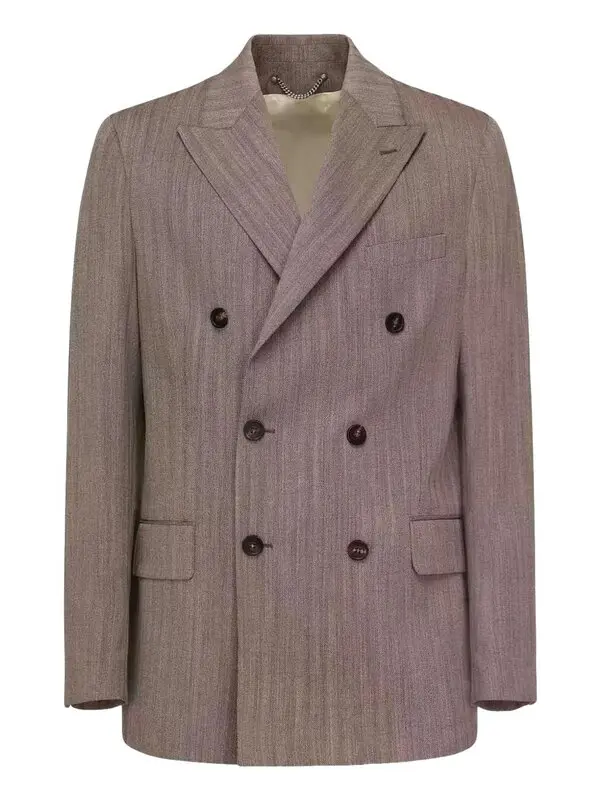 GOLDEN GOOSE Double-breasted Blazer - Brown