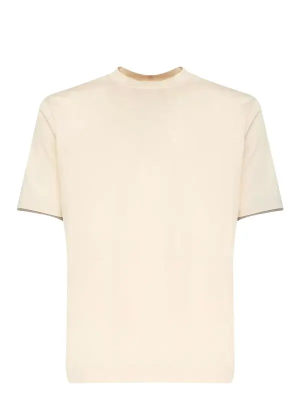 GIULIANO GALIANO Crew-neck Short-sleeve T-shirt - Neutrals