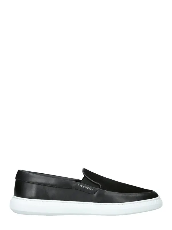 Givenchy Leather And Suede Slip-on Loafers - Black