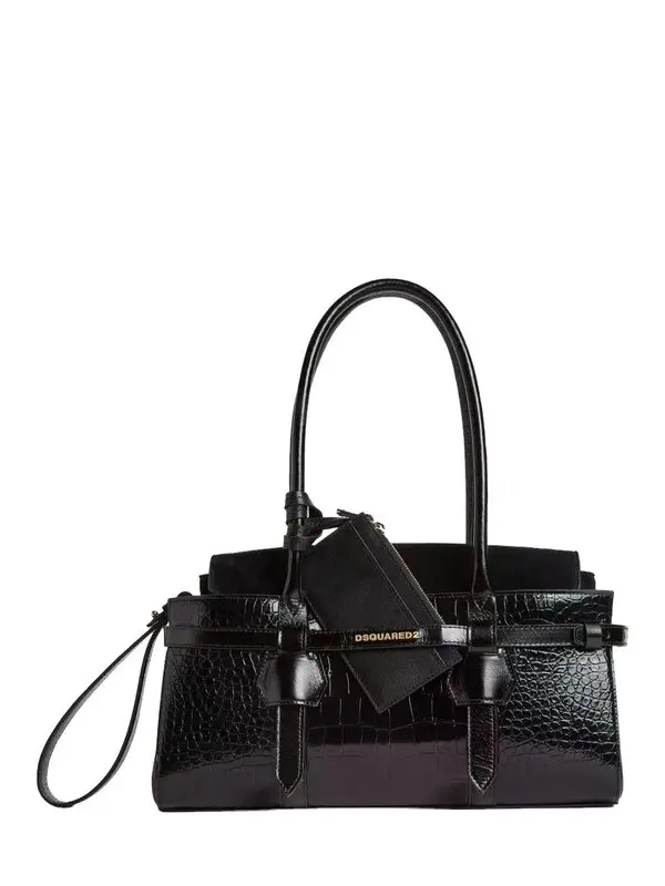 Dsquared2 Leather Tote Bag - Black