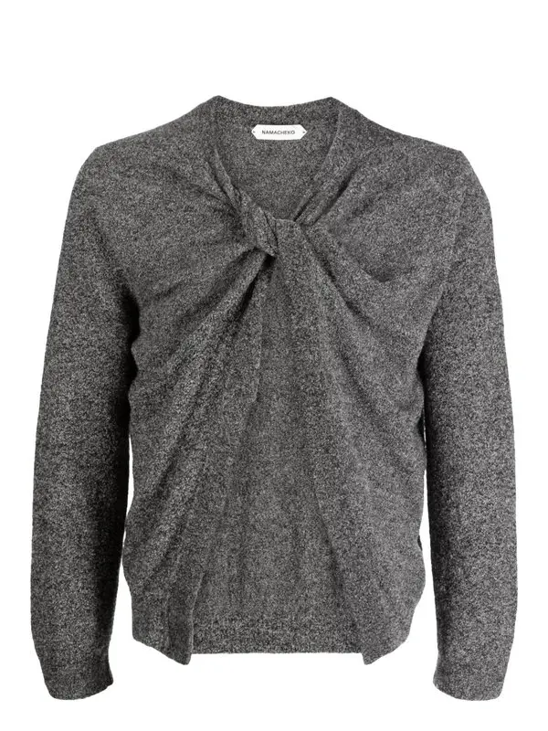 NAMACHEKO Prender Knotted Jumper - Grey
