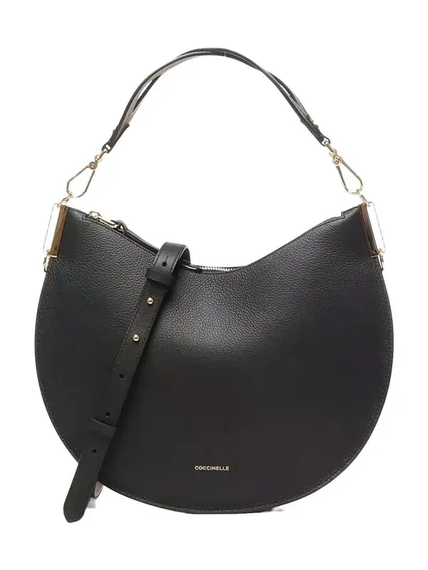 COCCINELLE Sunup Half-moon Top-handle Shoulder Bag - Black