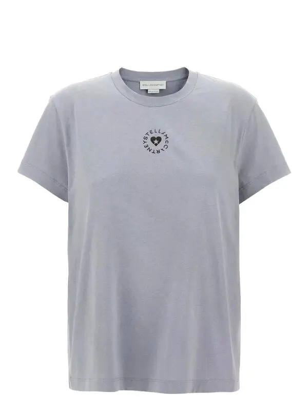 Stella McCartney Logo-print Crew-neck T-shirt - Blue