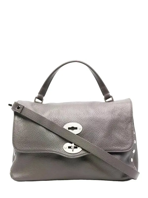 ZANELLATO Grained Leather Tote Bag - Grey