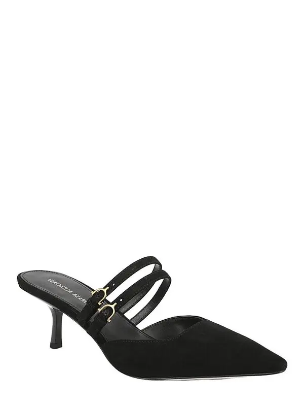 Veronica Beard Corrie High Heel Mules - Black
