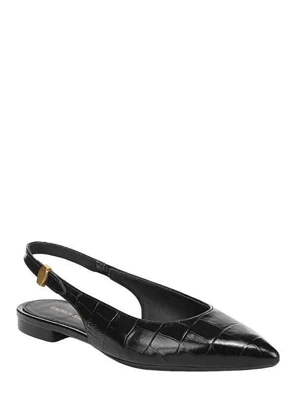 Veronica Beard Shina Slingback Flats - Black