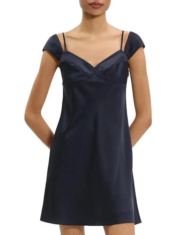 Theory Short Sleeve Cami Dress - Nocturnal Navy