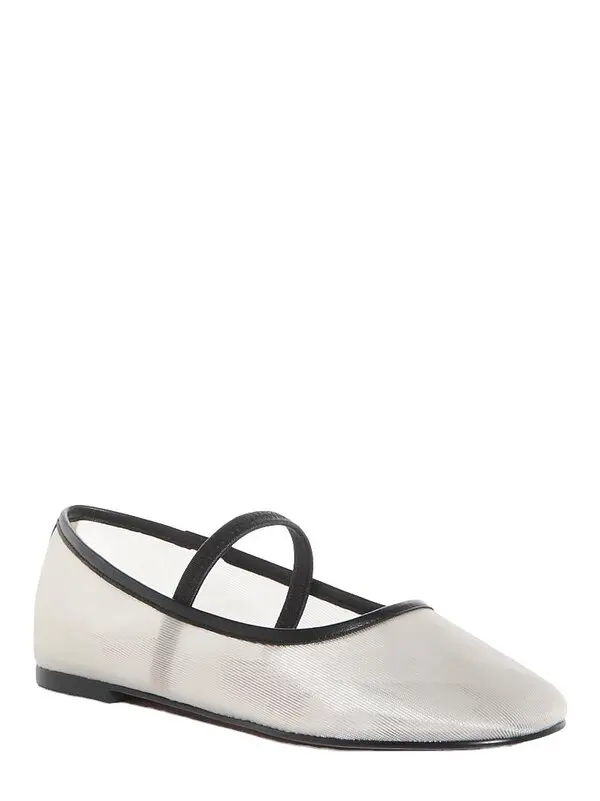 Madewell Greta Mary Jane Flats - Ecru Multi