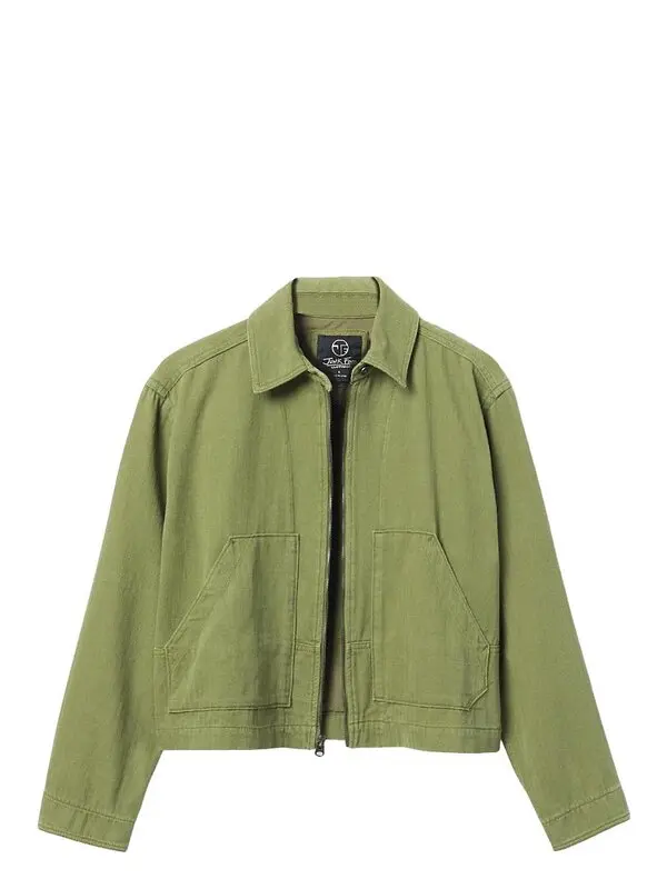 Junk Food Clothing Utility Twill Shacket - Washed Army