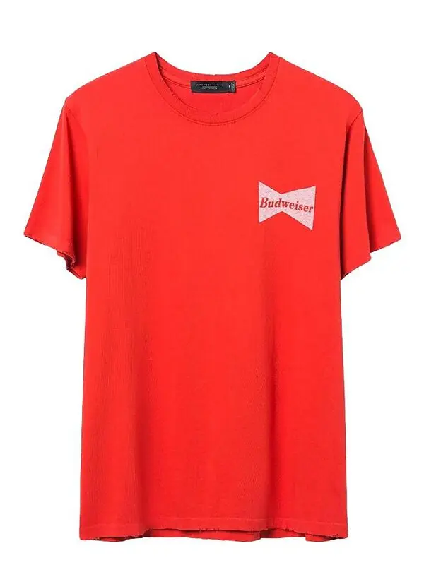 Junk Food Clothing Budweiser King Of Beers Vintage Tee - Washed Red