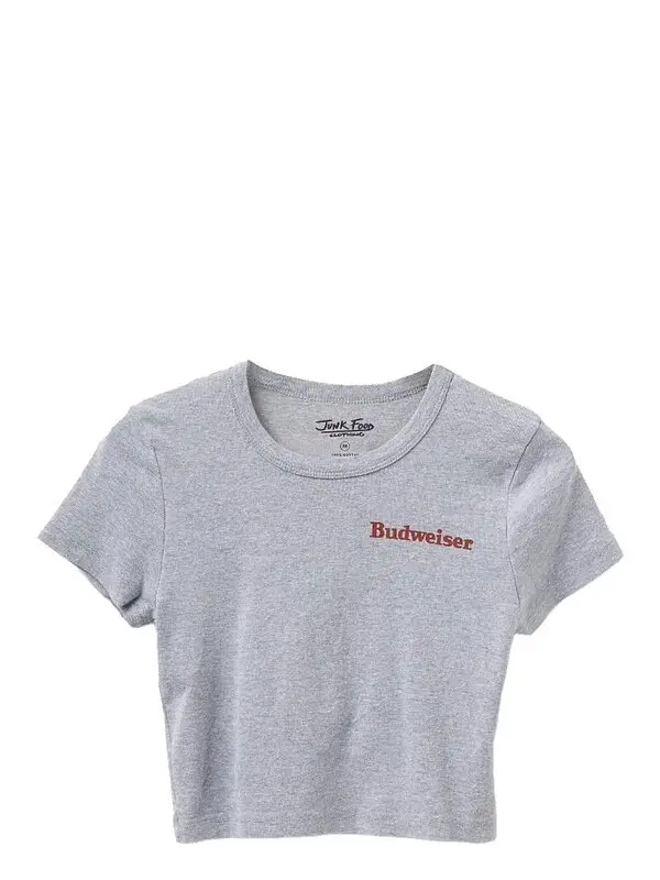 Junk Food Clothing Budweiser Anheuser Busch Tee - Heather Grey