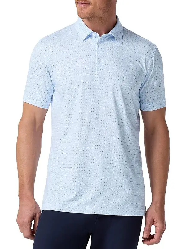 Mizzen+main Versa Short Sleeve Polo - Provence Diamond Sunburst
