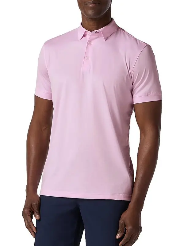 Mizzen+main Versa Short Sleeve Polo - Rose Feeder Stripe