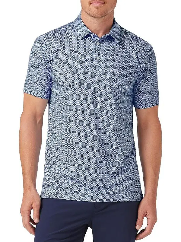 Mizzen+main Versa Short Sleeve Polo - Provence Parquet