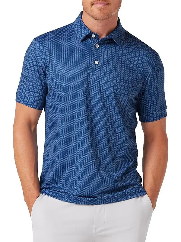 Mizzen+main Versa Short Sleeve Polo - Set Sail Honeycomb