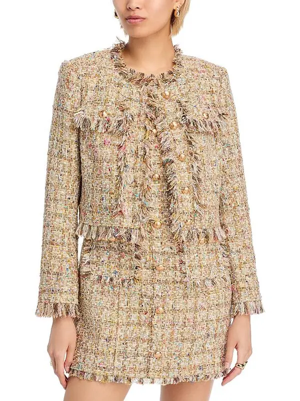 Cinq À Sept Adeline Clarise Tweed Jacket - Ochre Multi