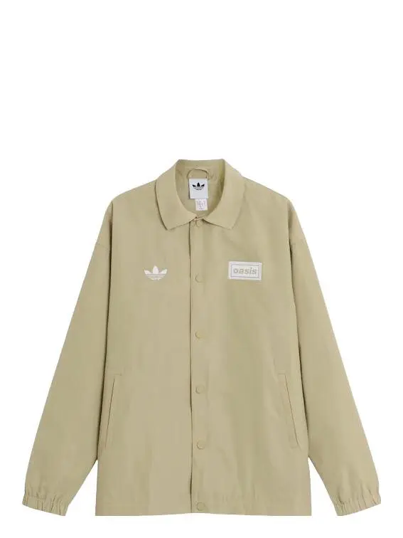Adidas X Oasis Tour Coach Jacket - Stone Khaki