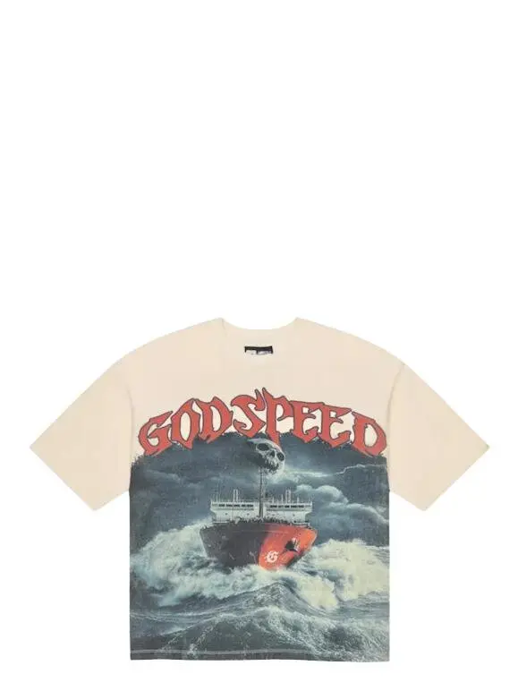 GODSPEED Sea Sick T-shirt - Bone