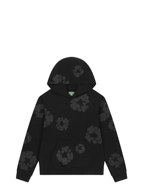 DENIM TEARS Mono Wreath Hoodie - Black