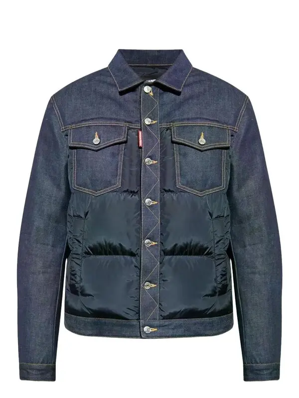 Dsquared2 Denim Quilted Jacket - Blue