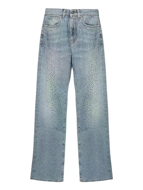 John Richmond Crystal-embellished Jeans - Blue
