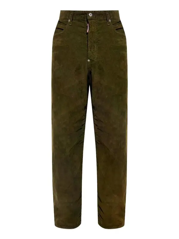 Dsquared2 Corduroy Straight-leg Trousers - Green