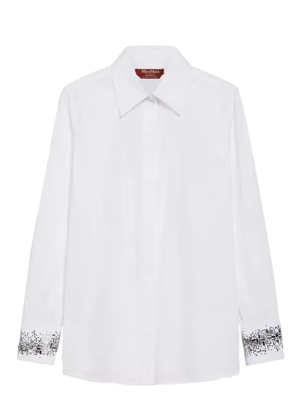 Max Mara Crystal-embellished Shirt - White