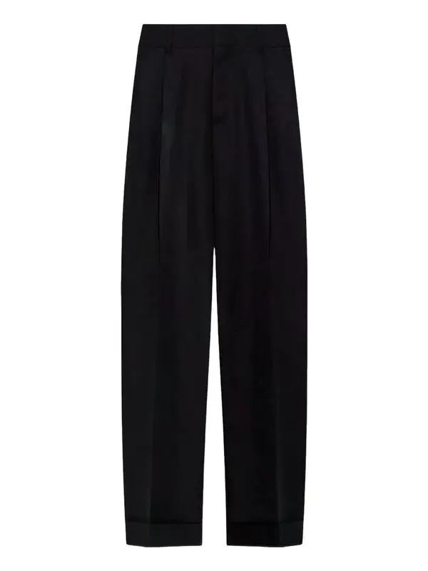Dsquared2 Pleated Wool Trousers - Black