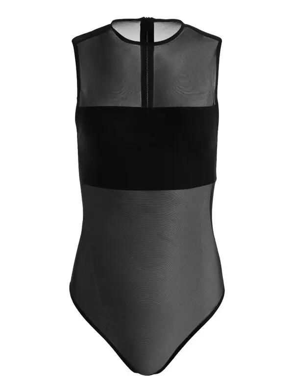 Alice + Olivia Bandeau Bodysuit - Black