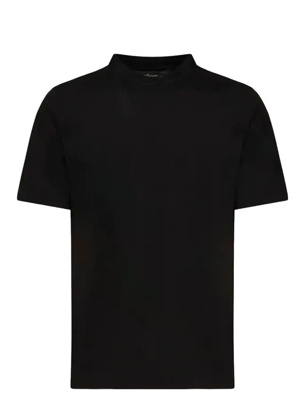 GIULIANO GALIANO Crew-neck Short-sleeve T-shirt - Black