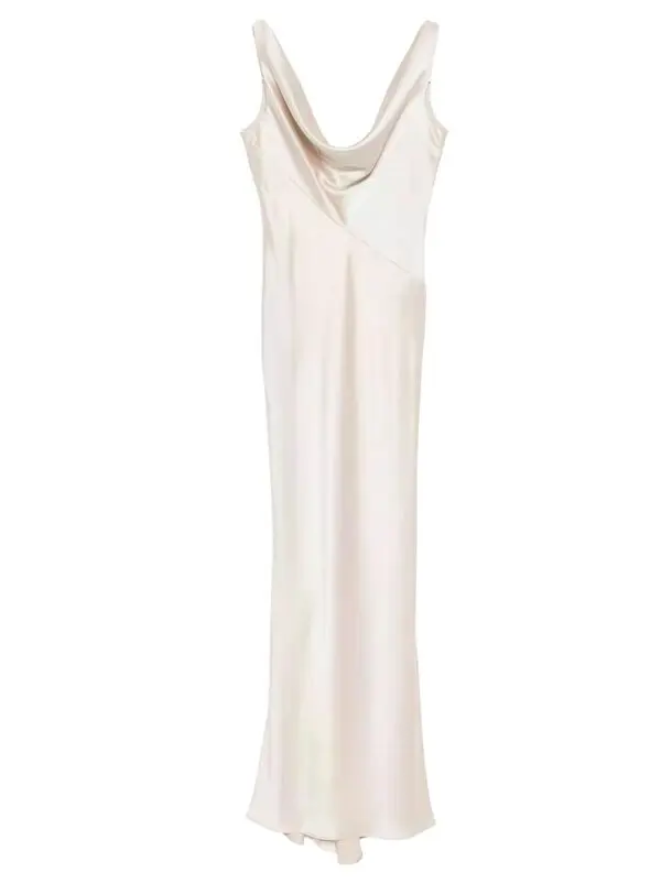 Amsale Satin Gown - Neutrals