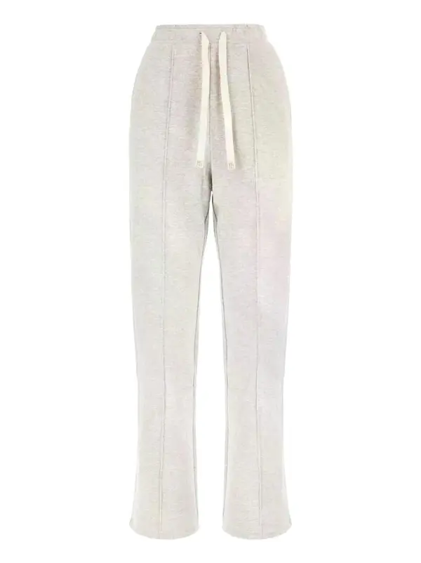 Max Mara Drawstring-detail Cotton Trousers - Grey
