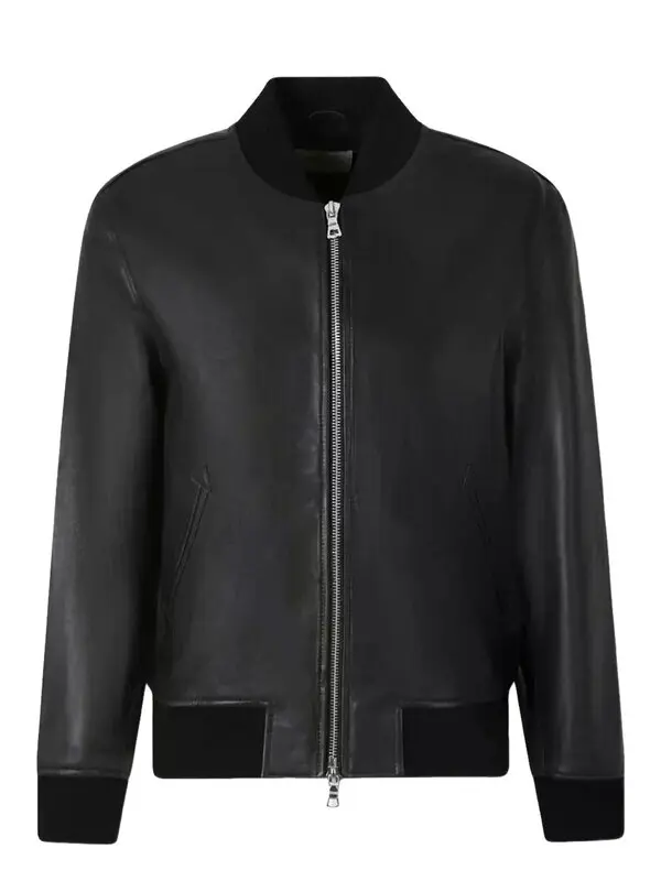 Officine Générale Zip-front Bomber Jacket - Black