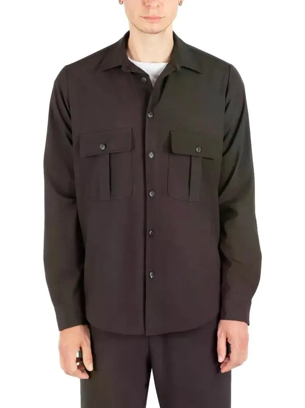 SOCIETE ANONYME Pocket Flap Shirt - Brown