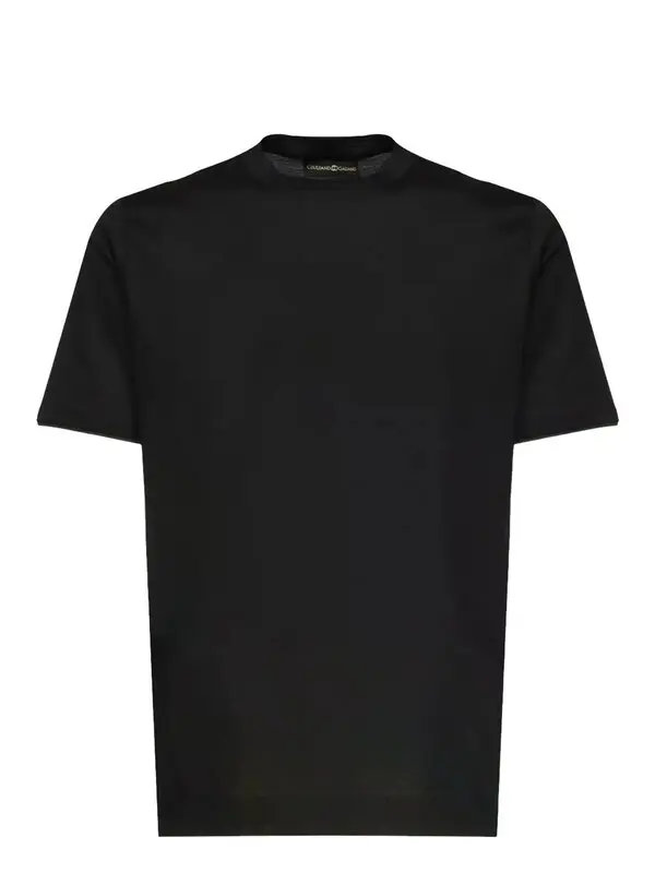 GIULIANO GALIANO Crew-neck Short-sleeve T-shirt - Black