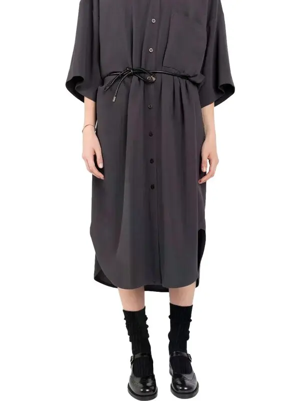 SOCIETE ANONYME Shirt Midi Dress - Purple