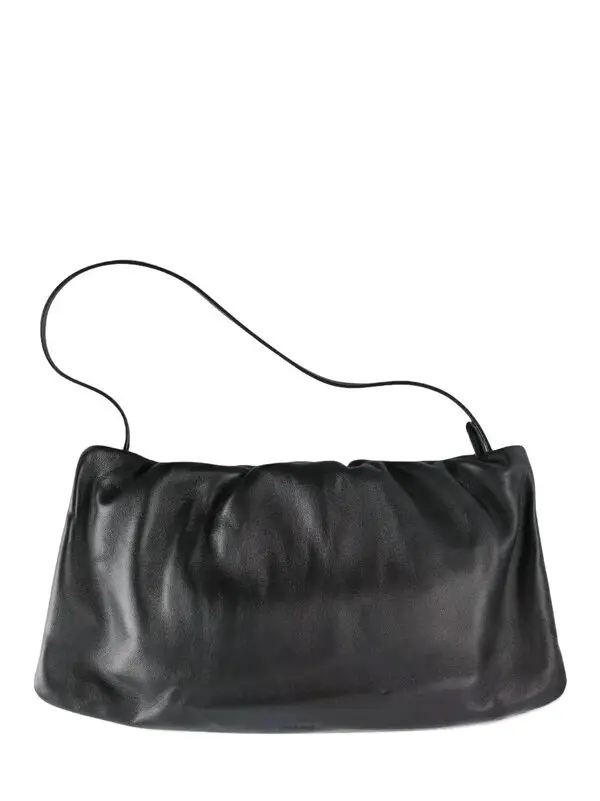 THE ROW Leather Shoulder Bag - Black