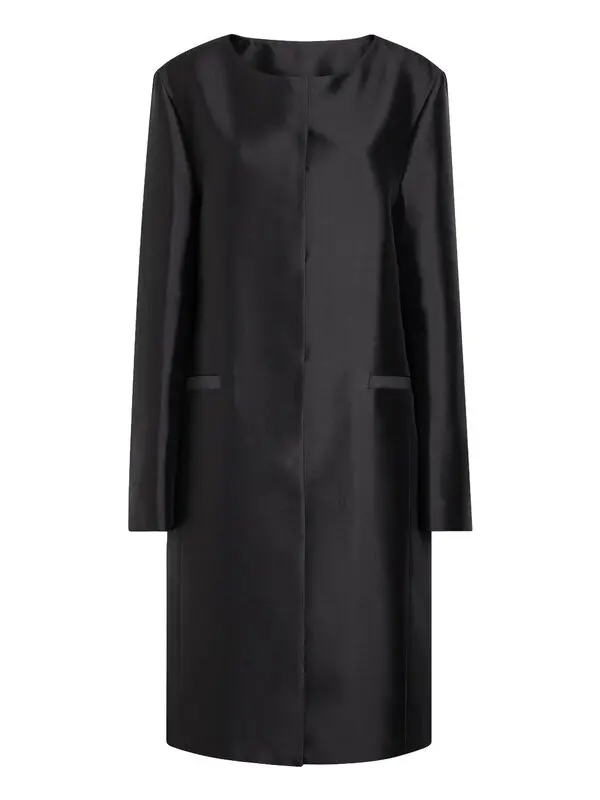 TOTEME Silk-taffeta Coat - Black