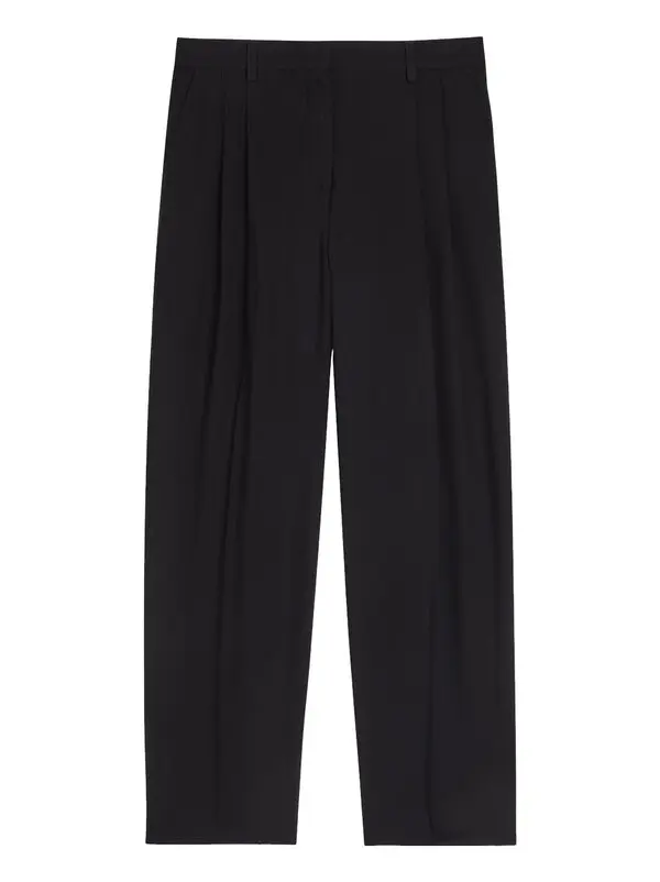 TOTEME Straight-leg Twill Trousers - Black