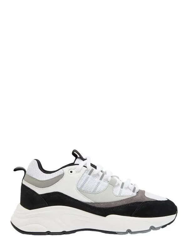 CLEENS Aero Panelled Mesh Sneakers - Black
