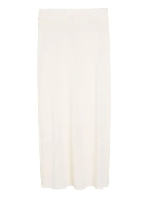 TOTEME Fine-knit Maxi Skirt - White