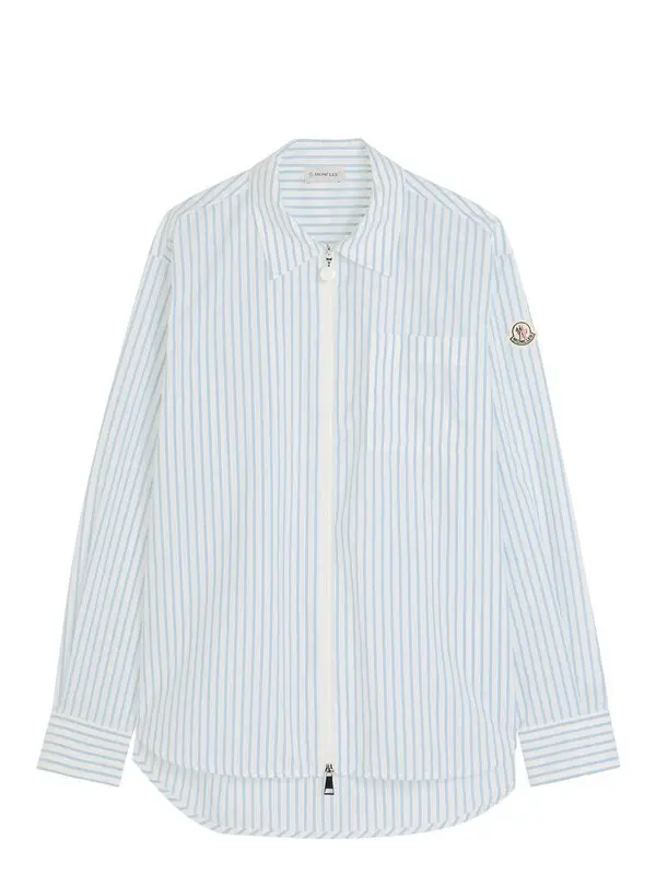 Moncler Striped Shell Shirt - White