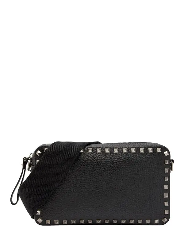 Valentino Garavani Rockstud Leather Cross-body Bag - Black