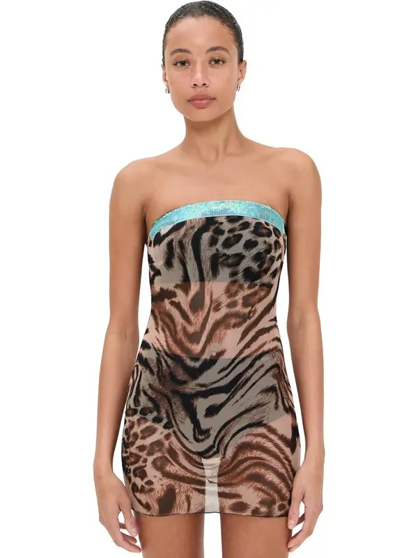 BELLA VENICE The Chyler Mini Dress - Cheetah